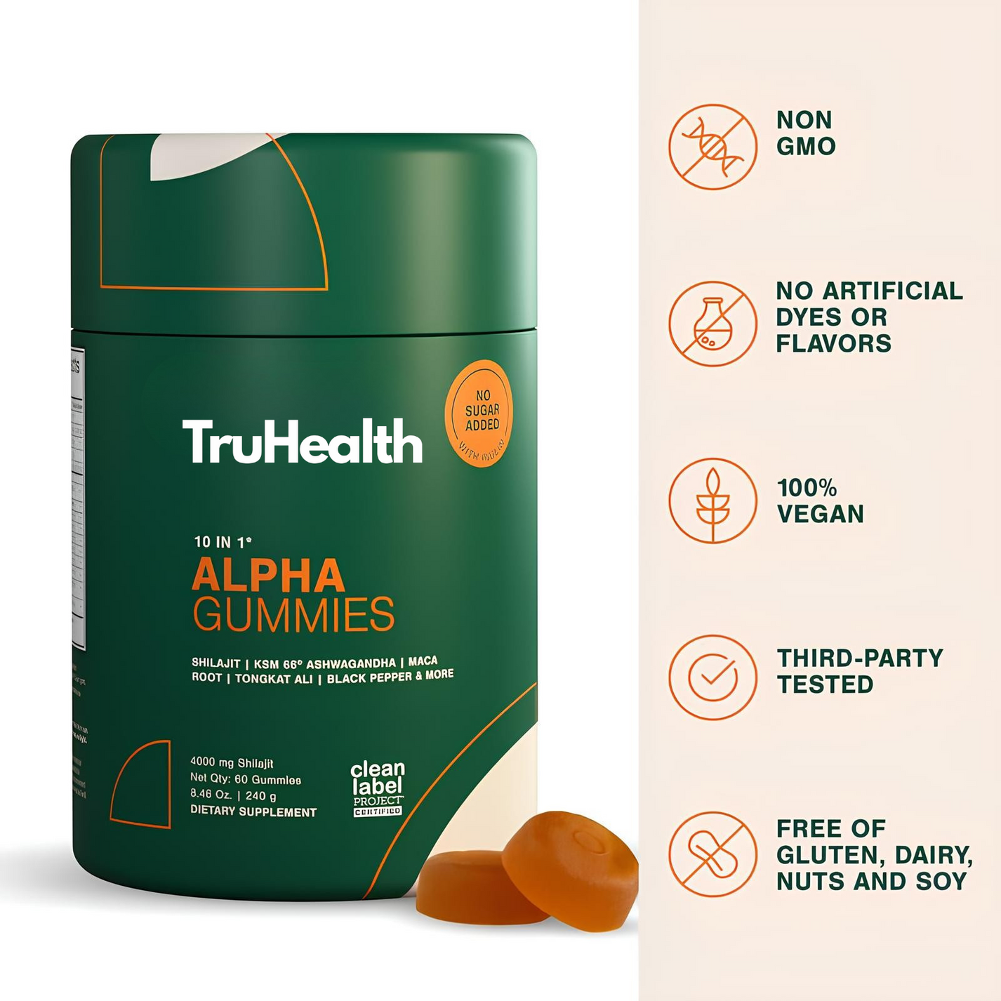 TruHealth™ l 10-in-1 Alpha Shilajit Gummies